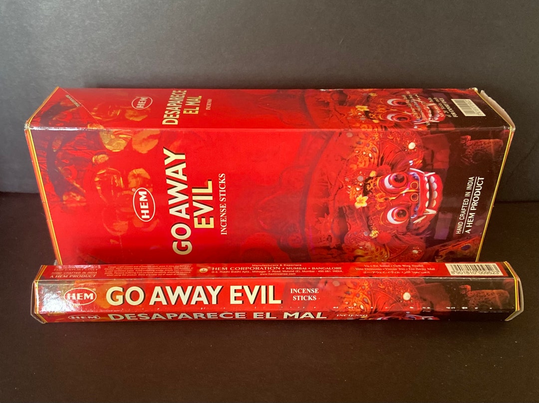 Hem Go Away Evil Incense20 Sticks - Etsy