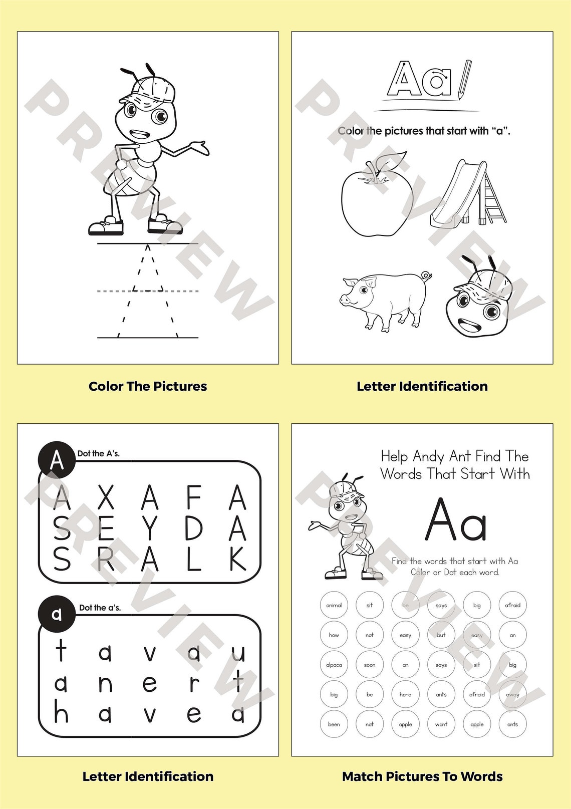 Letter A Lesson Plan Alphabet Story 26 Story-based - Etsy