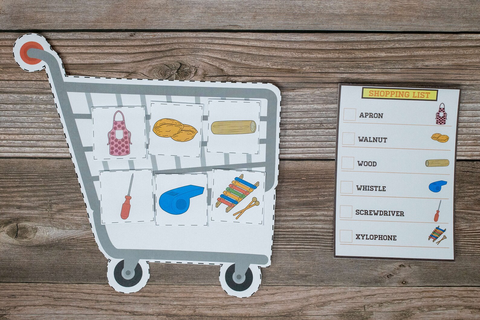 Super Center Busy Book Printable Game, Shopping Activity Worksheet ...