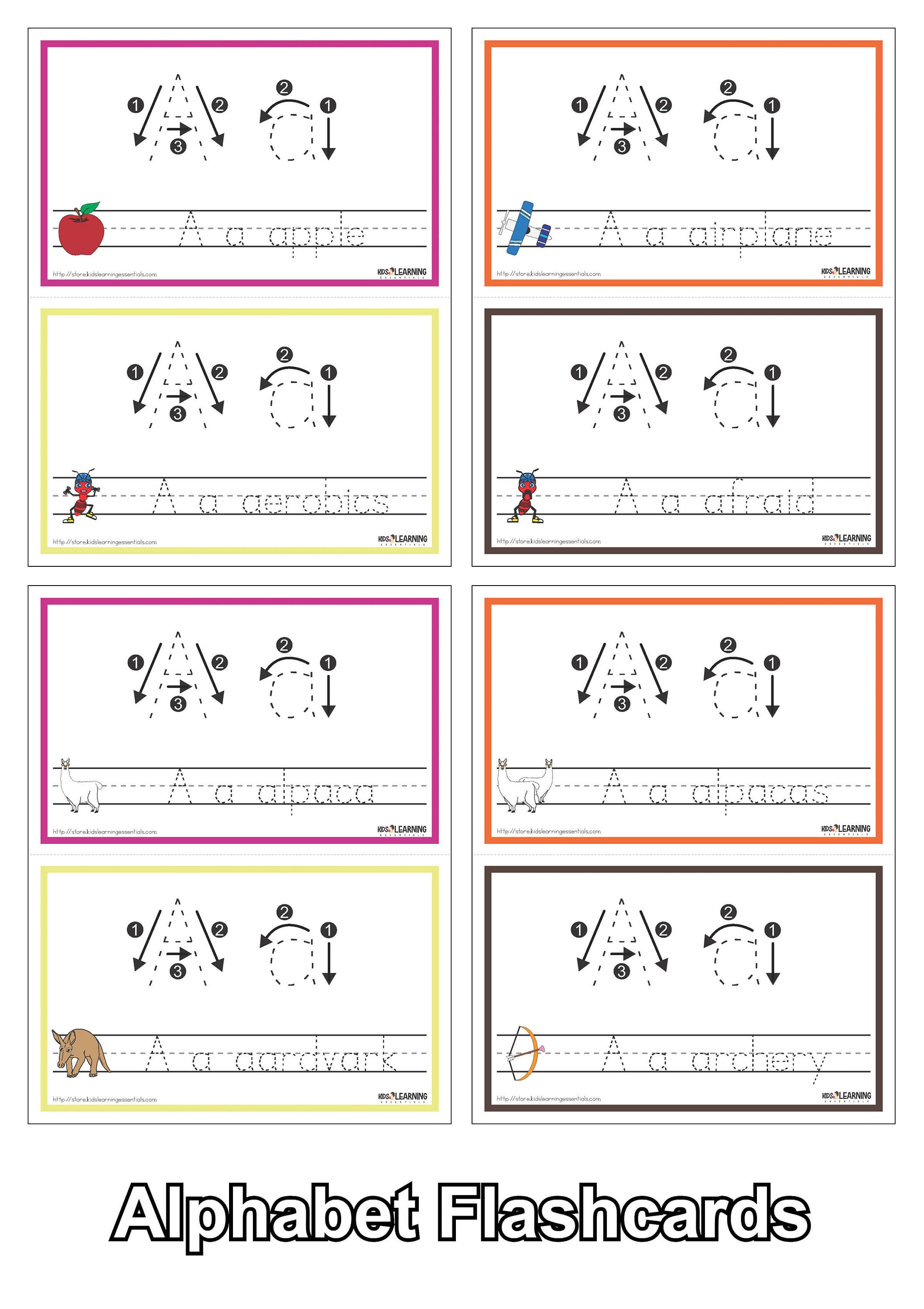 Oversized Alphabet Flashcards Bundle Printable ABC Cards - Etsy UK