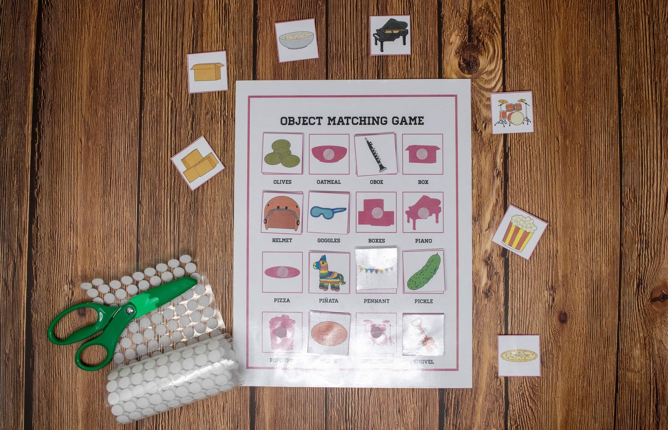 Object Matching Game Toddler Busy Book Activity Quiet Book | Etsy