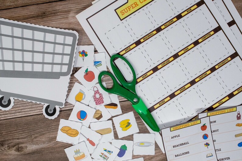 Super Center Busy Book Printable Game, Shopping Activity Worksheet ...