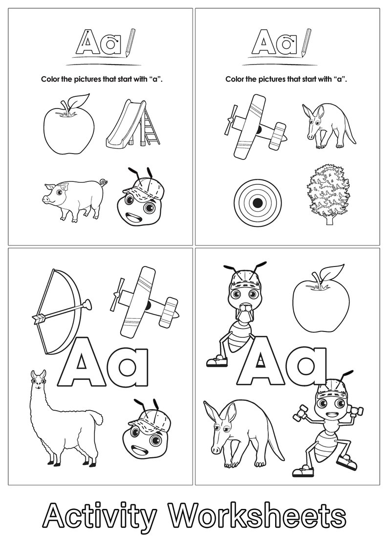 Andy Ant Goes on an Adventure Letter of the Week Preschool Activities ...