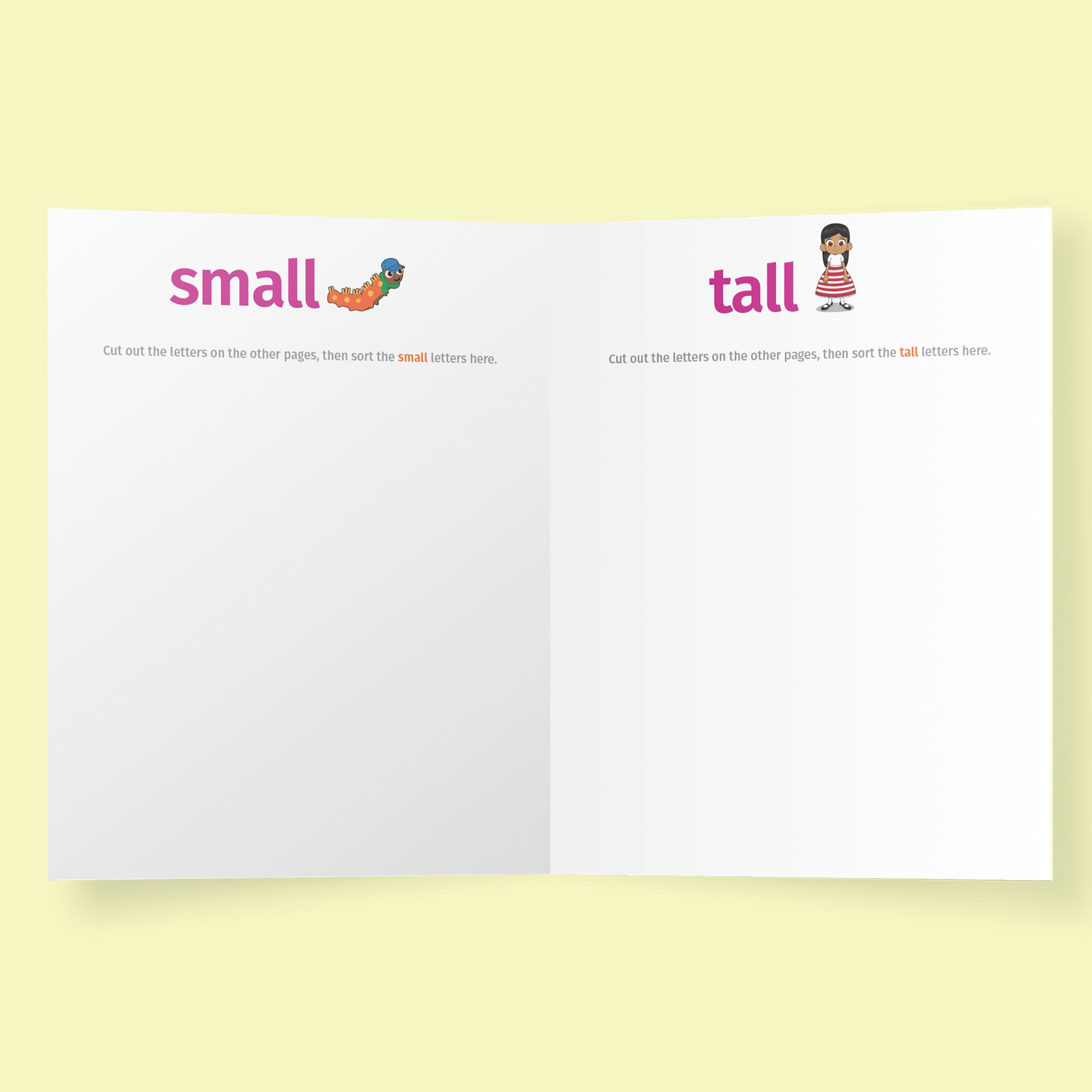 Alphabet Writing Lesson: Small, Tall & Fall Letter Activity ...