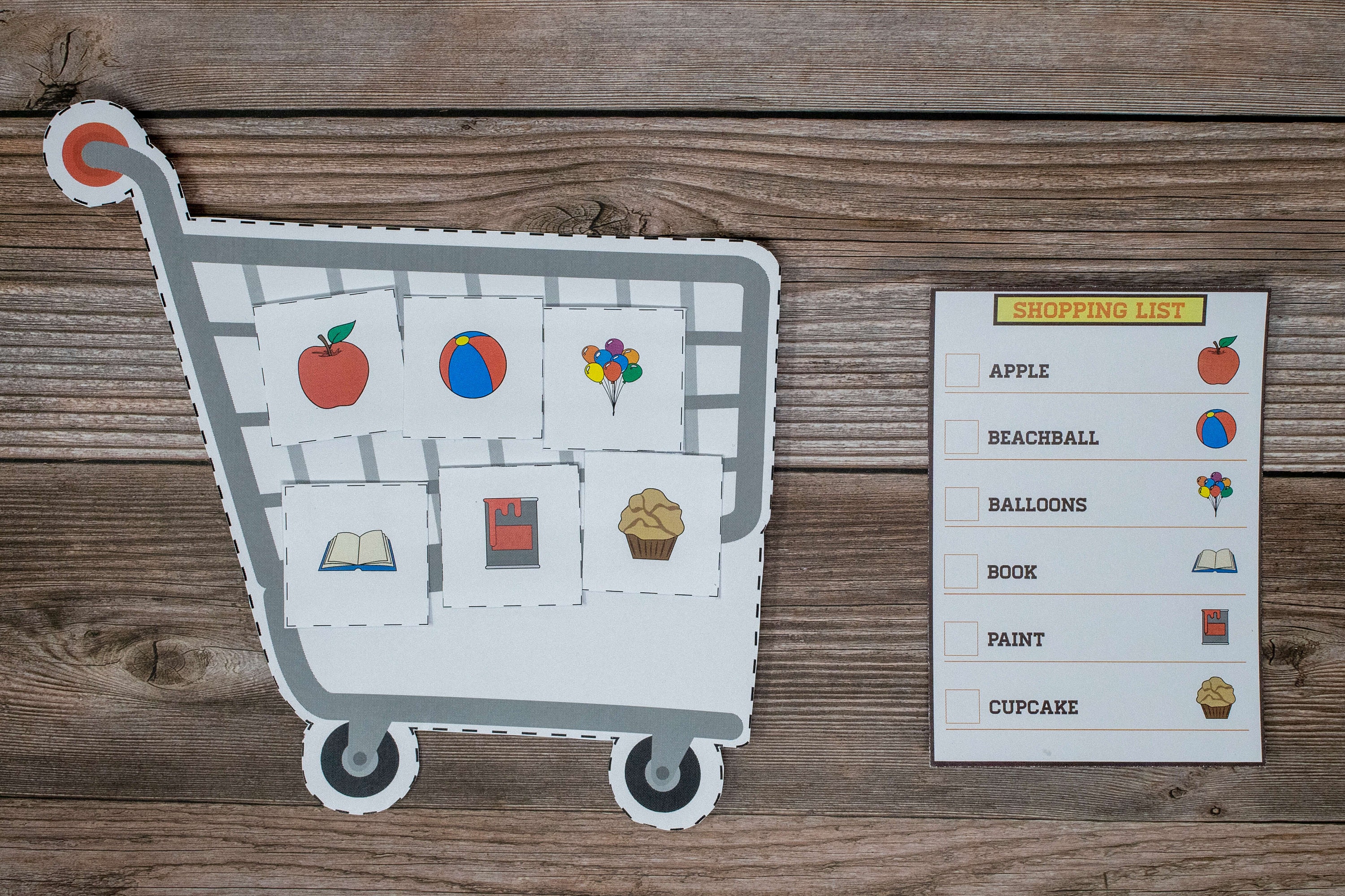 Super Center Busy Book Printable Game, Shopping Activity Worksheet ...