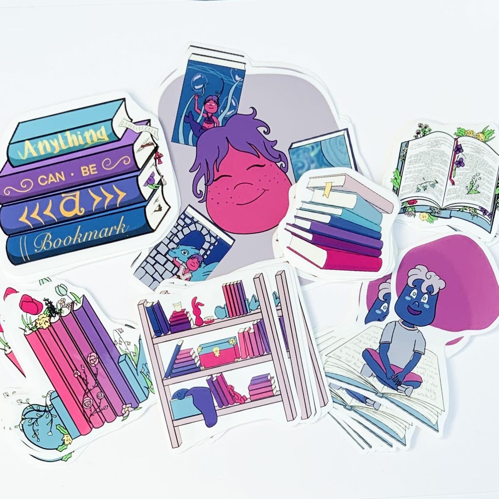 Book Lover Water Proof Sticker for Water Bottle Planner - Etsy