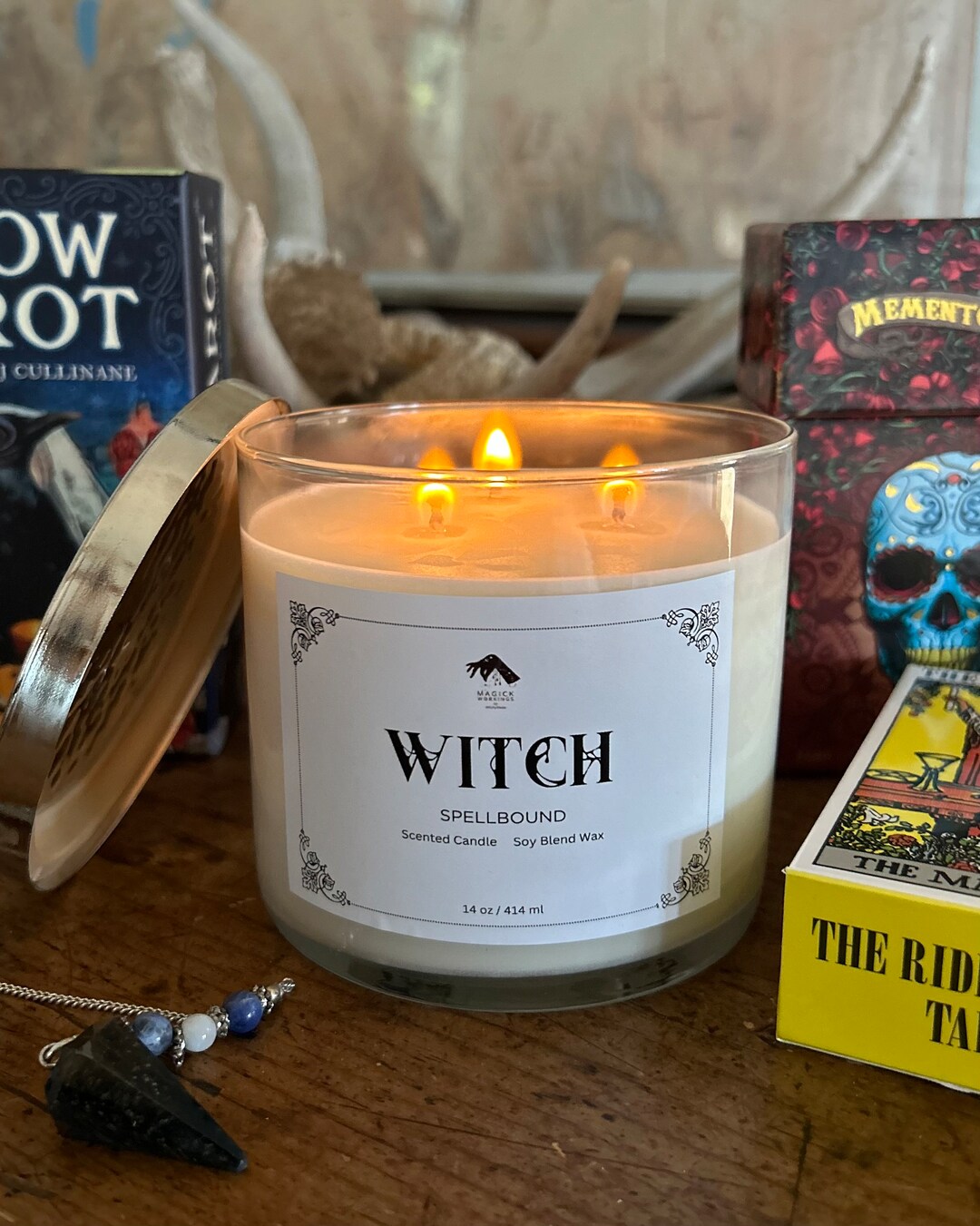 Witchy Victorian WITCH Spellbound Scented Candle, Witch Candle, Goth ...