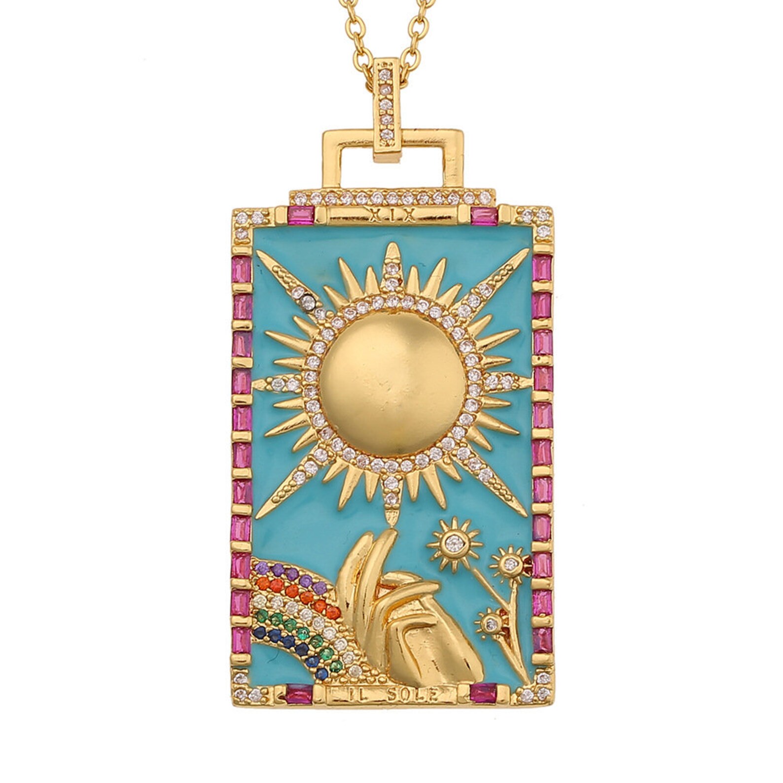 The Moon La Luna Tarot Card Enamel Pendant Necklace Etsy the-moon-la-luna-tarot-card-enamel-pendant-necklace-etsy