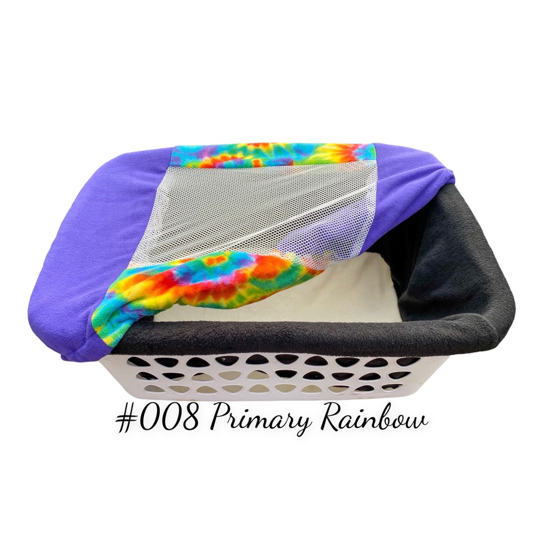 Handmade Fleece Whelping Box Liner & Cover: Primary Rainbow - Etsy