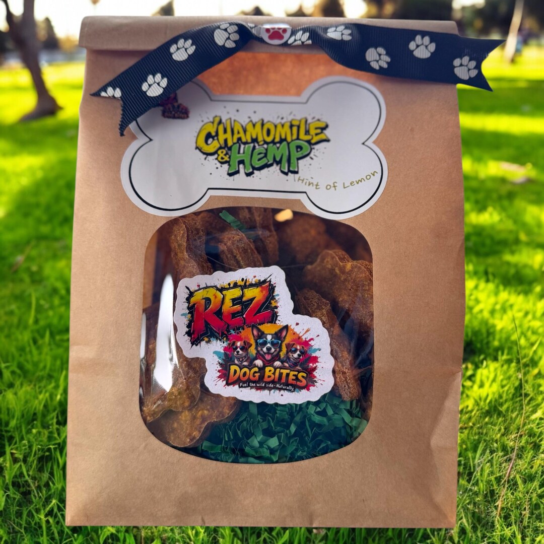 Dog Treats Chamomile & Hemp With Lemon Handcrafted All Natural Gourmet ...