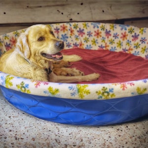 Fleece Whelping Kiddie Pool Liner for DIY Puppy Birth/dog Bedding ...