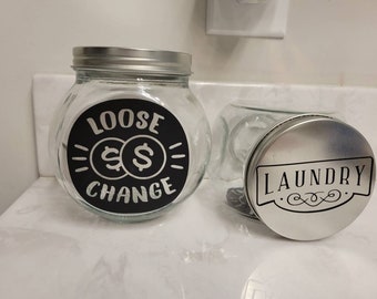 Laundry Change Jar - Etsy
