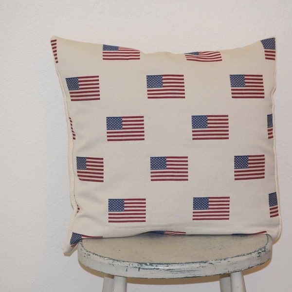 American Flag Throw Pillow - Etsy