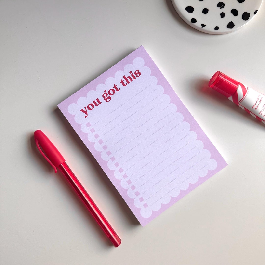 You Got This A6 Notepad | Stationery Priority Planner Schedule to Do ...