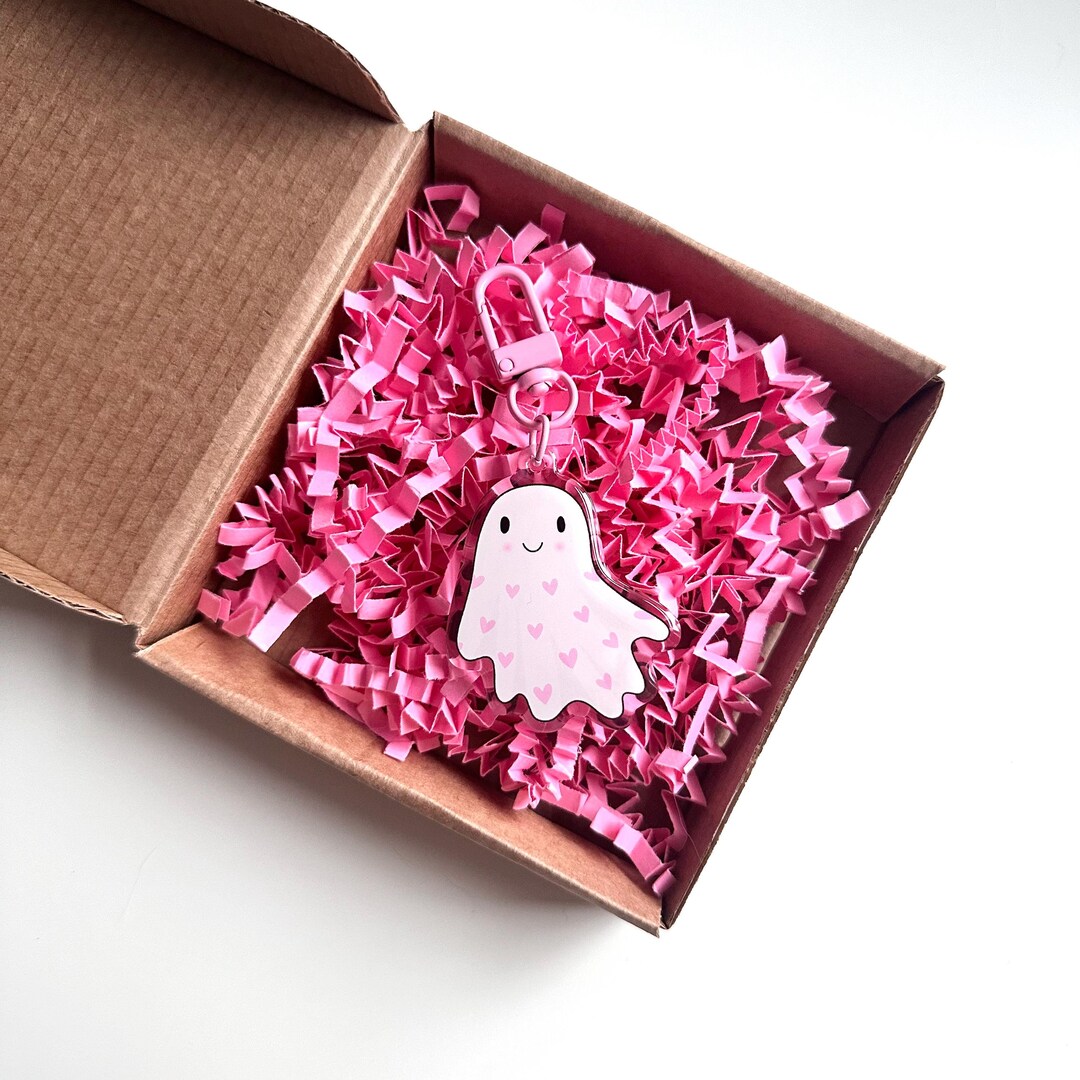 Heart Ghost Keyring | Pink Spooky Cute Halloween Gift - Etsy