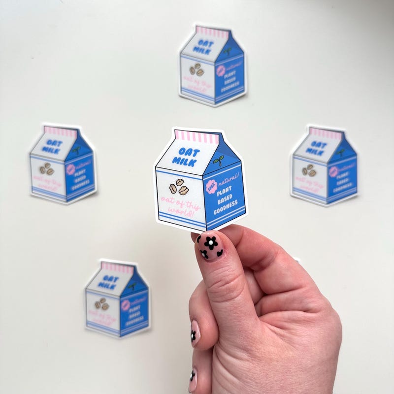 Oatly Oat Milk Label - Etsy UK