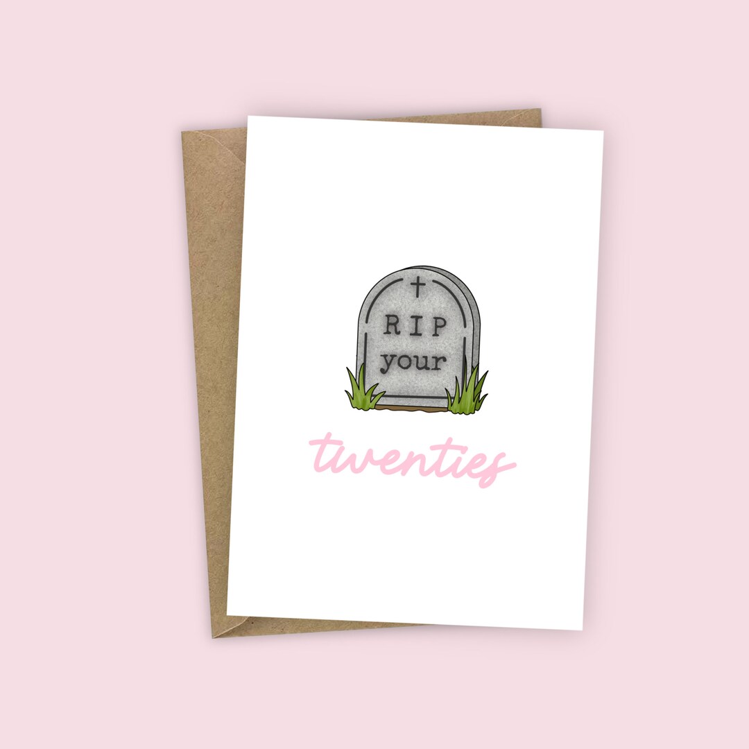 Happy 30th Birthday RIP Your Twenties Gravestone Headstone Funny Pun ...