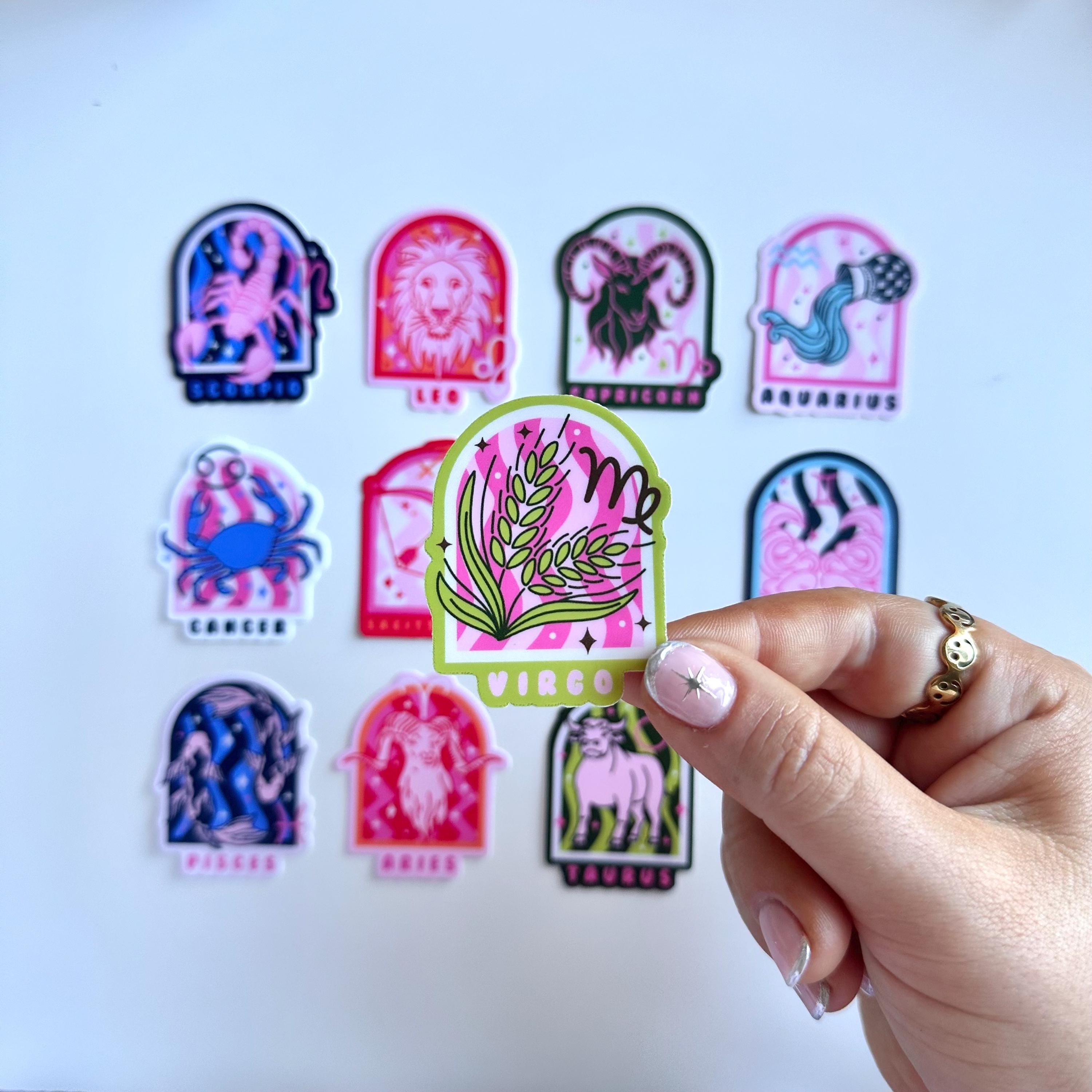 Zodiac Star Sign Sticker | Celestial Animal Astrology Water Resistant ...