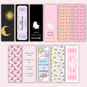 Bookworm Club Bookmark Pink White Tassel Book Lover Reading Bookish ...