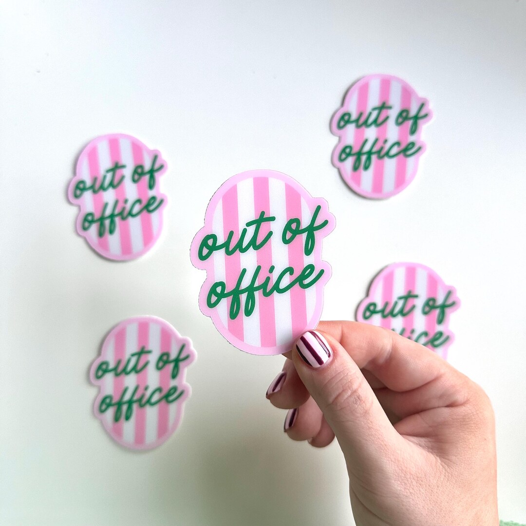 Large Out of Office Sticker | Suitcase Luggage Identifier Holiday ...