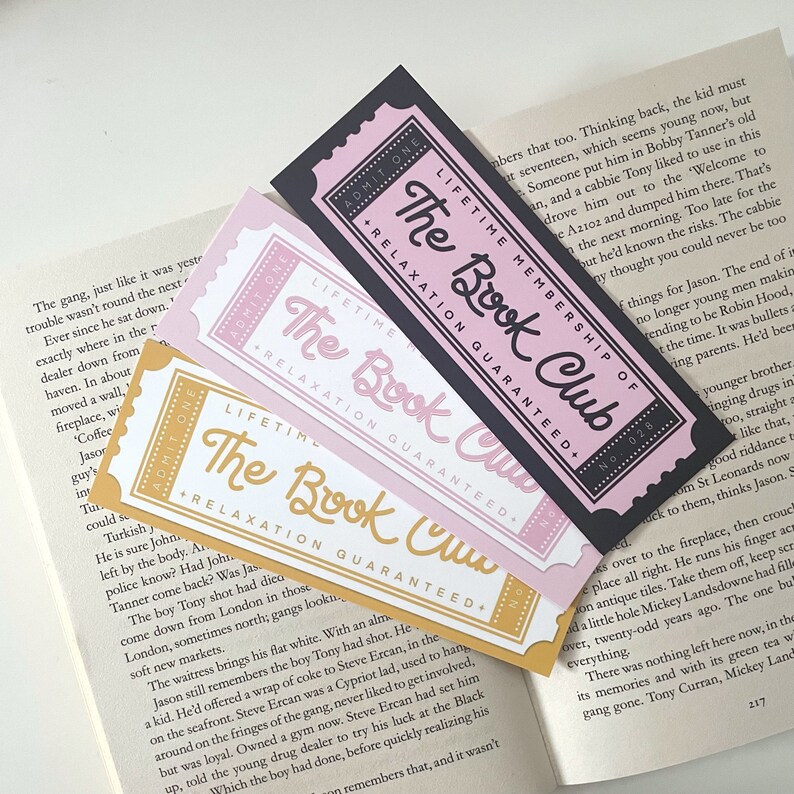 Book Club Bookmark Pink Tassel Book Lover Bookish Booktok Reading ...