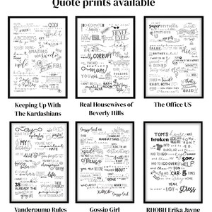 Real Housewives of Beverly Hills Quote Print Wall Art RHOBH - Etsy