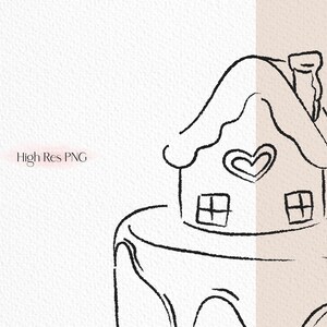 Winter Clipart Christmas Line Art Clip Art Holiday Clipart Christmas ...