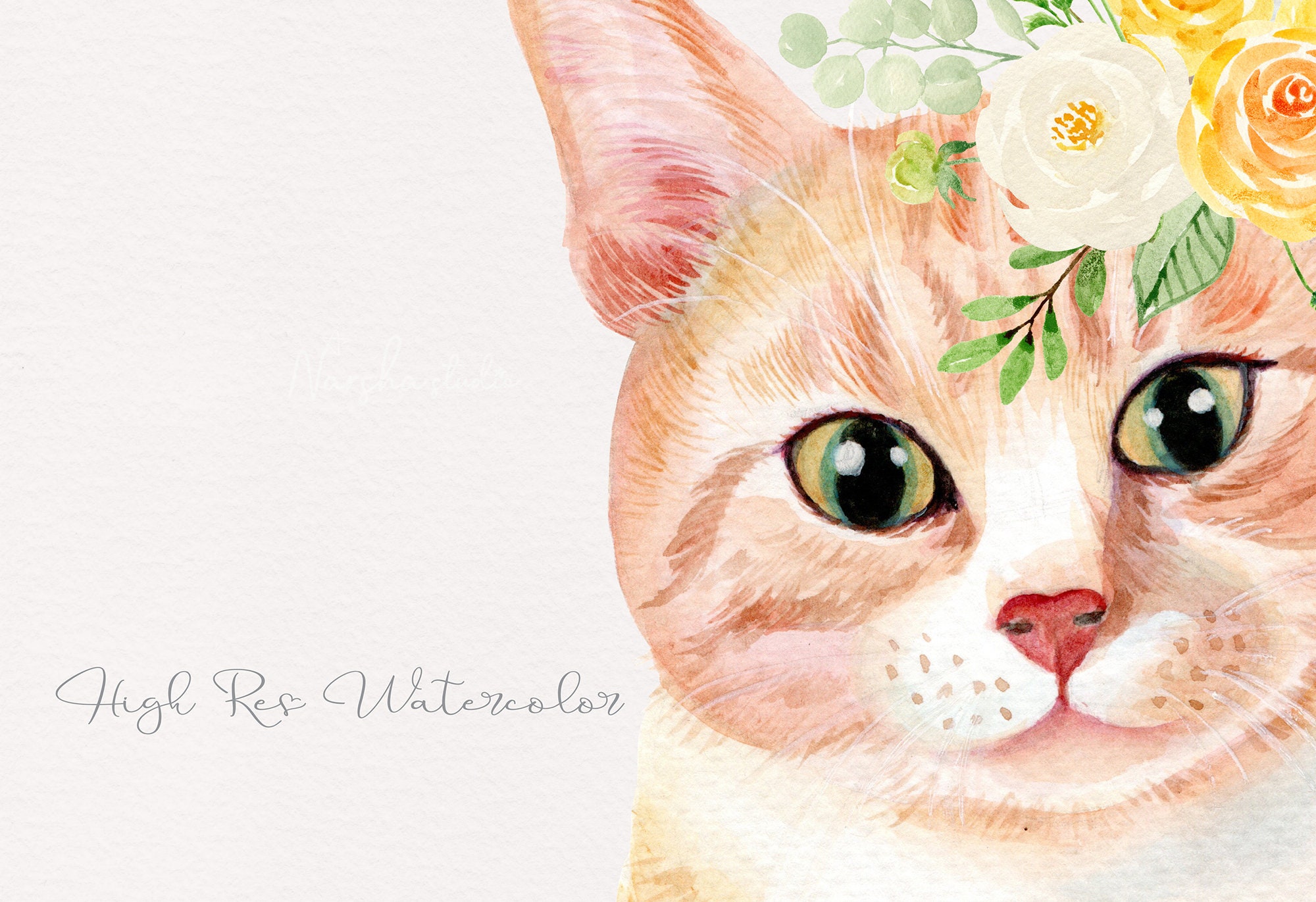 Watercolor Cat Clipart Cat Png Kitten Clipart Pet Clipart Cat - Etsy