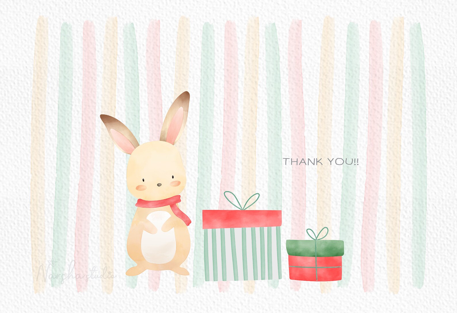 Happy Christmas Clip Art/ Christmas Illustration/ Merry | Etsy