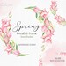 Spring Floral Wreath & Frames Watercolor Clip Art/ Flower Wreath Png ...