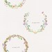 Watercolor Wreath Clipart Boho Wreath Png Flower Wreath Png Digital ...