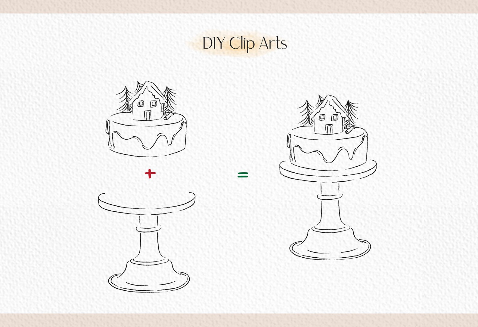 Winter Clipart Christmas Line Art Clip Art Holiday Clipart - Etsy