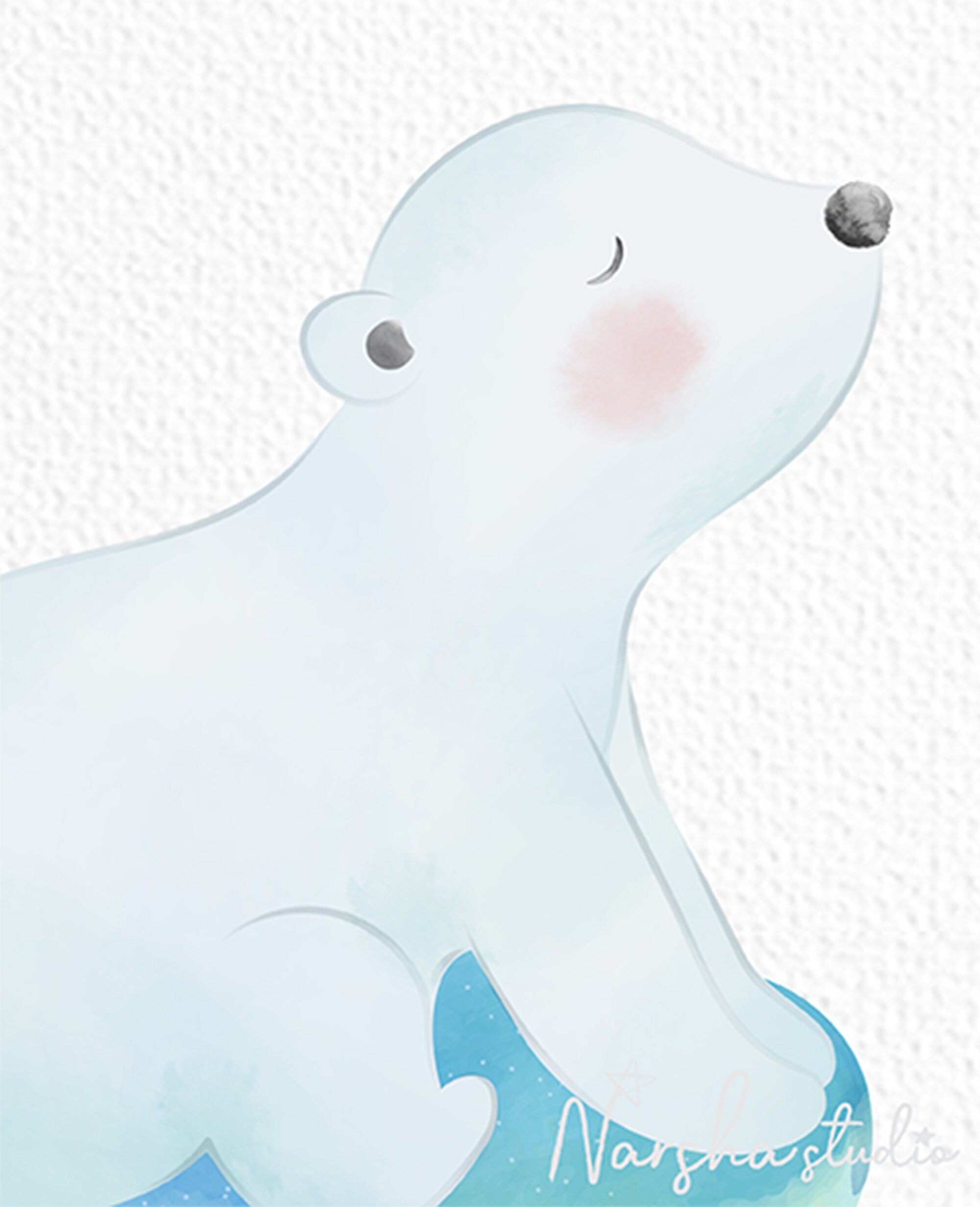 Baby Bear Watercolor Clipart/polar Bear/bear/baby Bear | Etsy