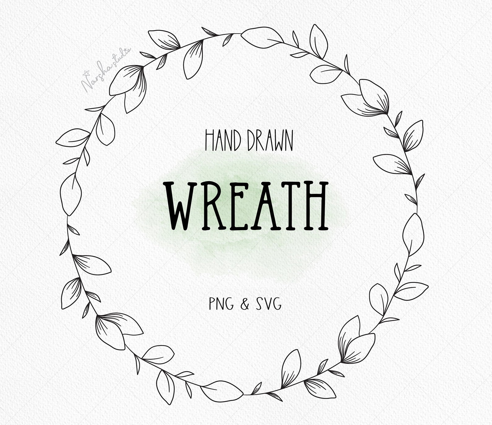 Laurel Wreath SVG/ Circle Frame Svg/ Botanical Circle Frame - Etsy