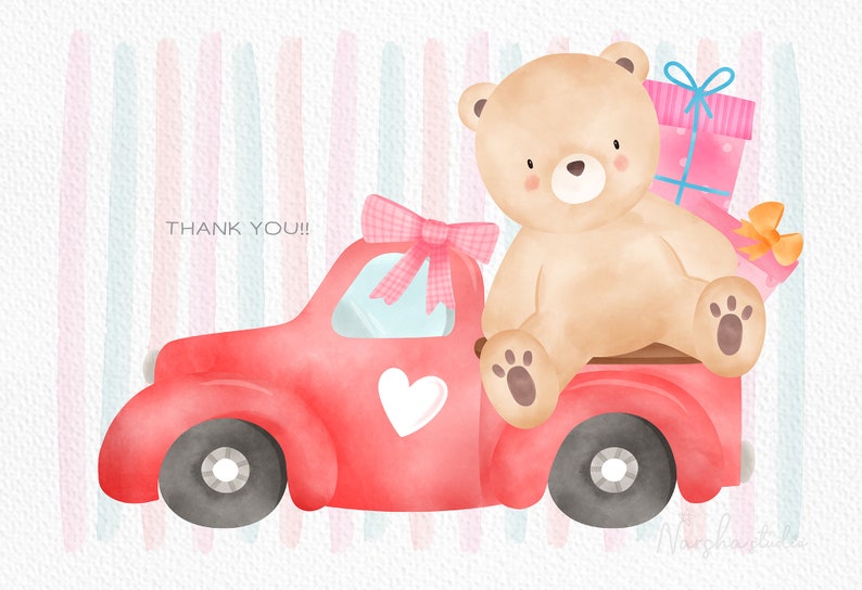 Sweet Teddy Bear Watercolor Clip Art/ Teddy Bears/ Cute - Etsy