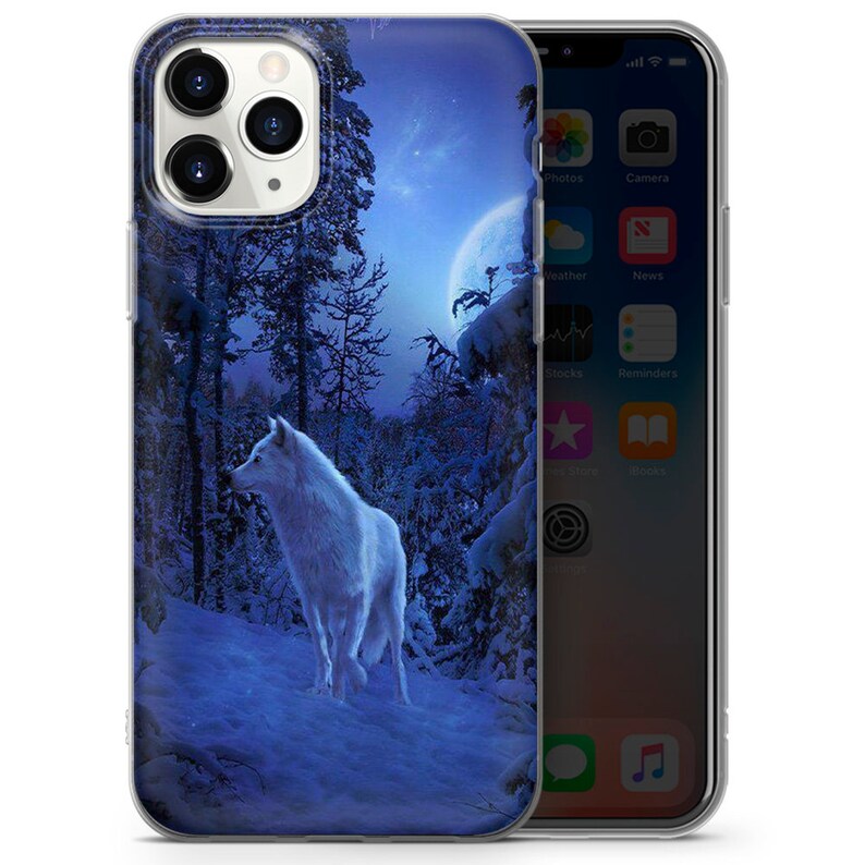 Wild Wolf Animal Design Phone Case Cover for iPhone 15 Pro Max 7,8 ...