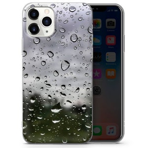 Rain Drops Design Phone Case Cover for iPhone 16 Pro Max 7,8 Samsung ...