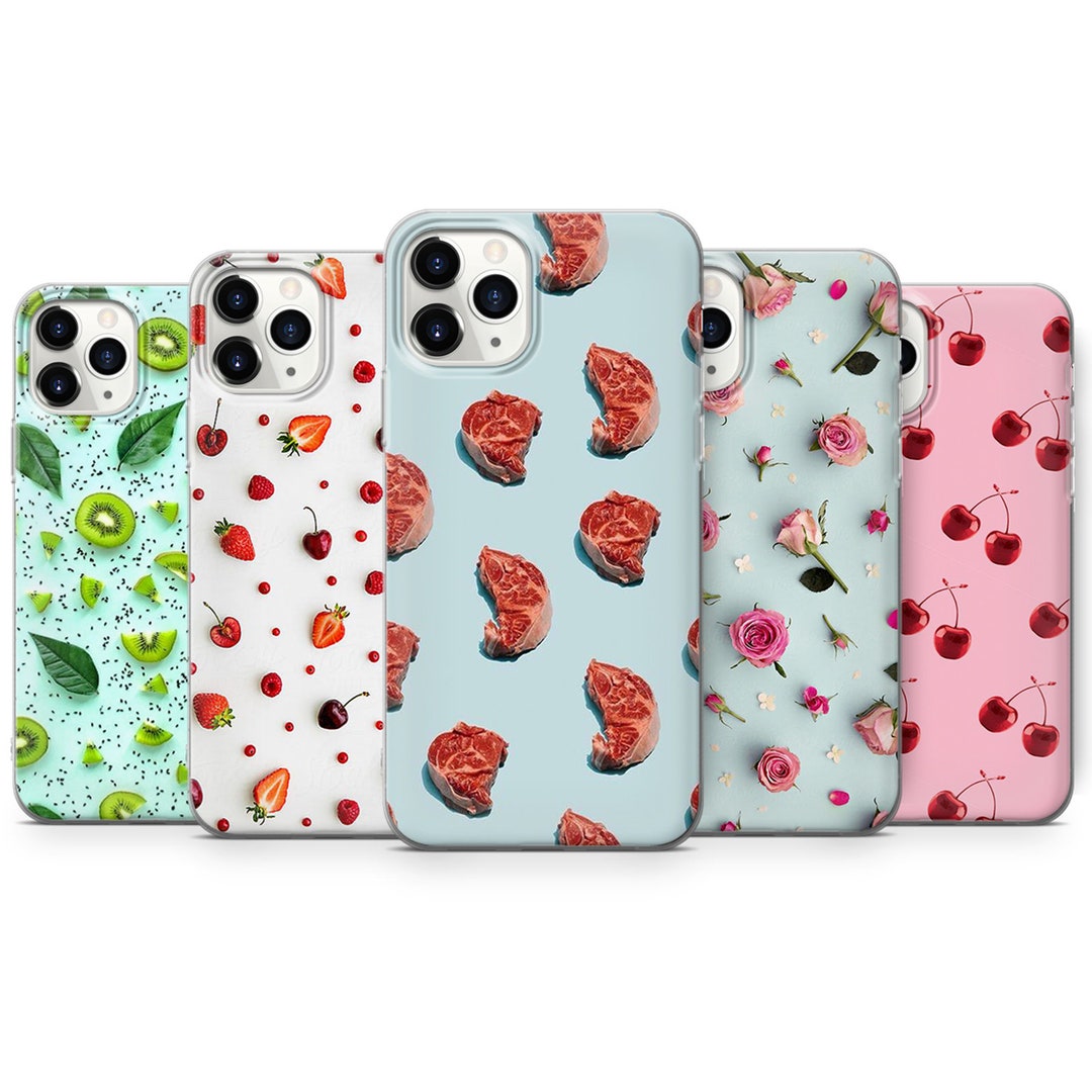 Fruits Berries Meat Phone Case Cover for iPhone 15 Pro Max 7,8 Samsung ...