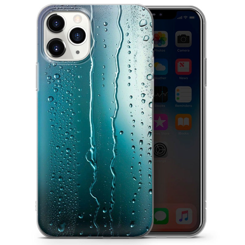 Rain Drops Design Phone Case Cover for iPhone 16 Pro Max 7,8 Samsung ...