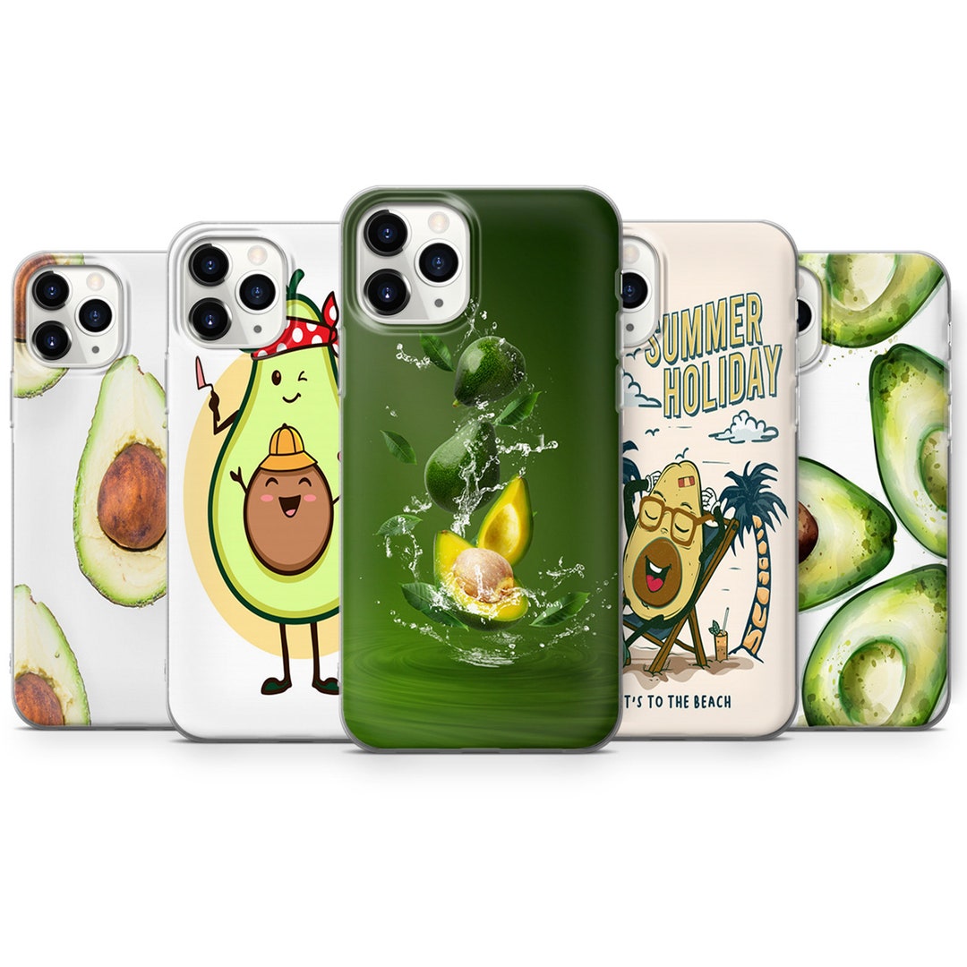 Avocado Funny Design Phone Case Cover for iPhone 15 Pro Max 7,8 Samsung ...