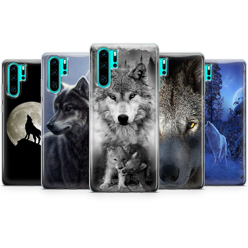 Wild Wolf Animal Design Phone Case Cover for iPhone 15 Pro Max 7,8 ...