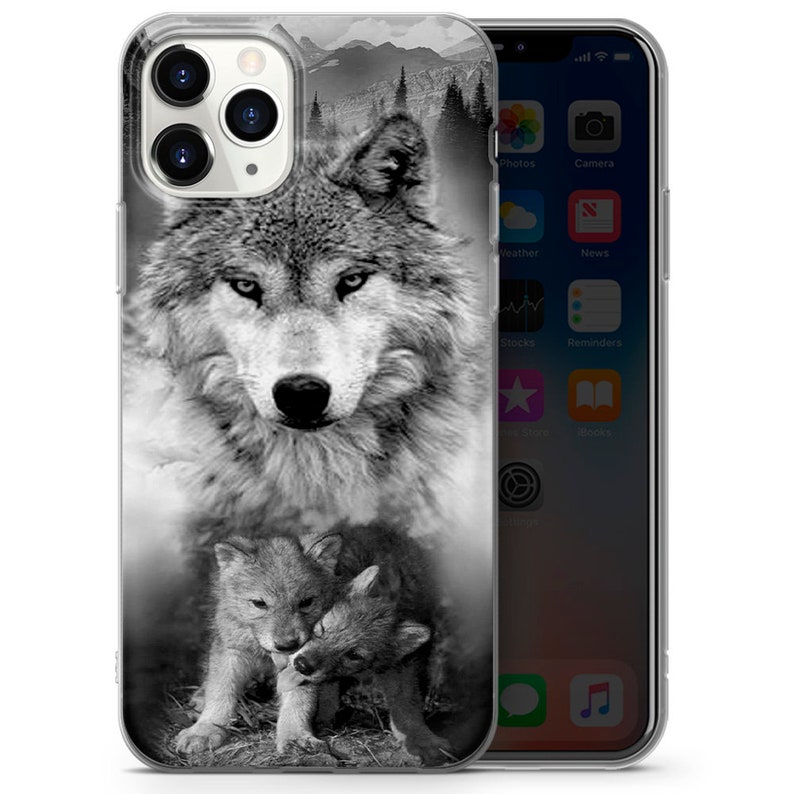 Wild Wolf Animal Design Phone Case Cover for iPhone 15 Pro Max 7,8 ...