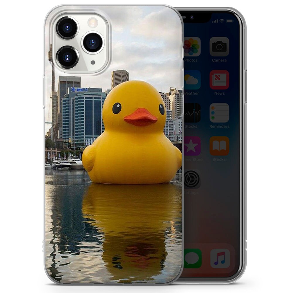 Funny Cute Yellow Duck Phone Case Cover for iPhone 16 Pro Max 7,8 ...