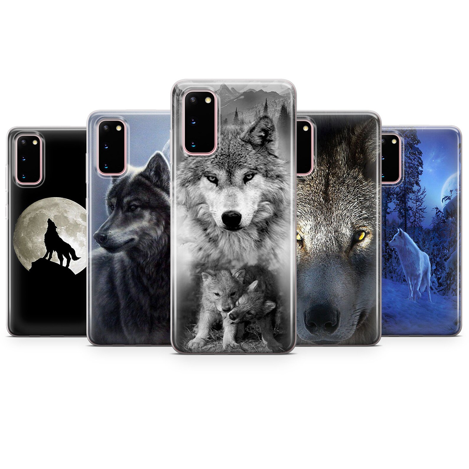 Wild Wolf Animal Design Phone Case Cover for iPhone 15 Pro Max 7,8 ...