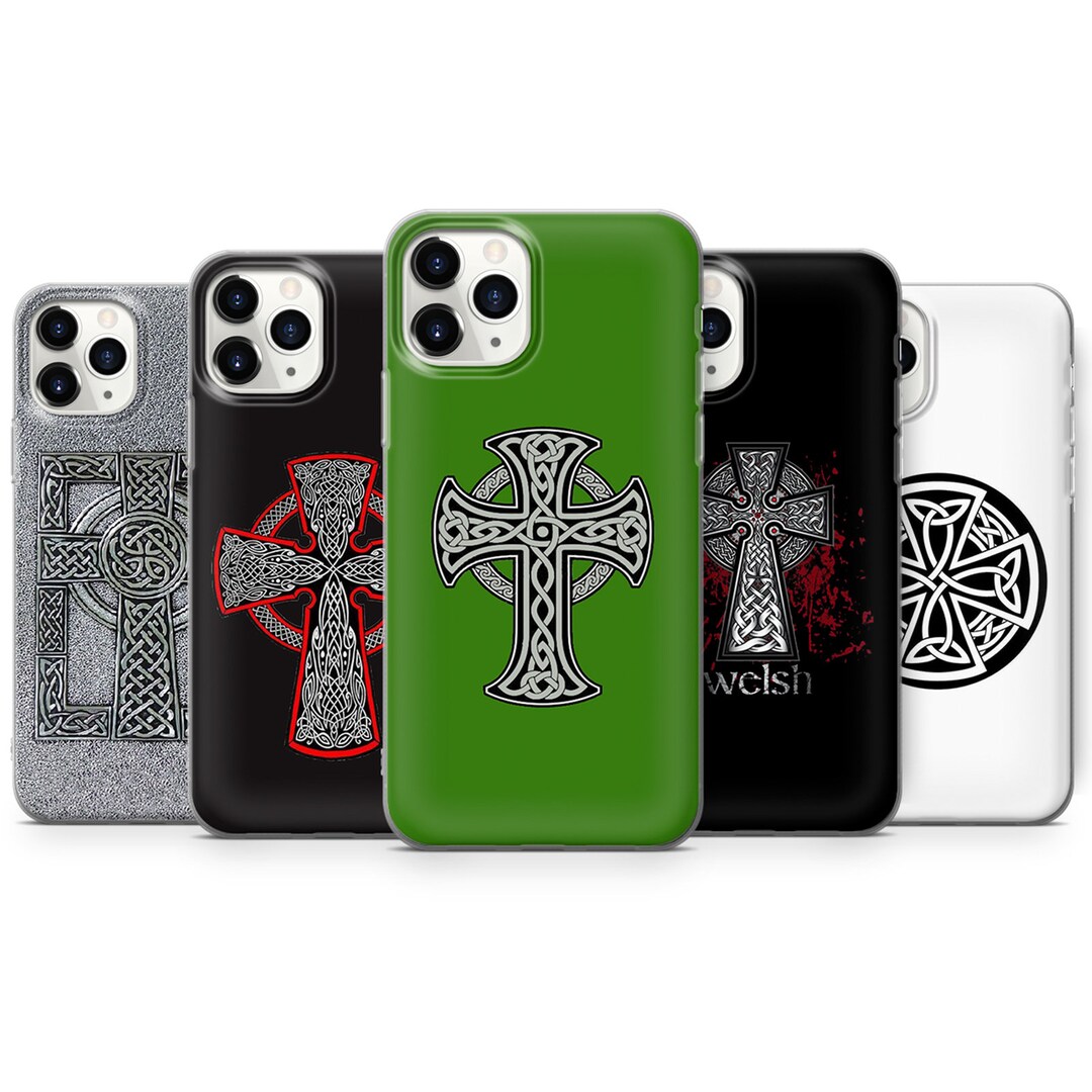 Celtic Cross Irish Design Phone Case Cover for iPhone 16 Pro Max 7,8 ...