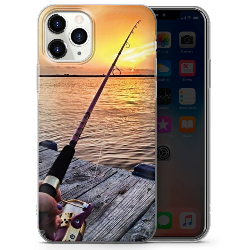 Fishing Man Design Phone Case Cover for iPhone 15 Pro Max 7,8 Samsung ...