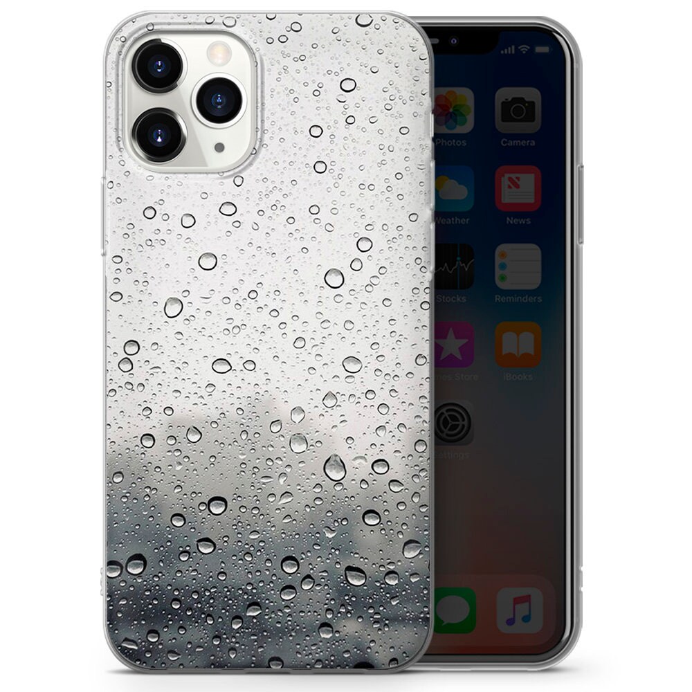 Rain Drops Design Phone Case Cover for iPhone 16 Pro Max 7,8 Samsung ...