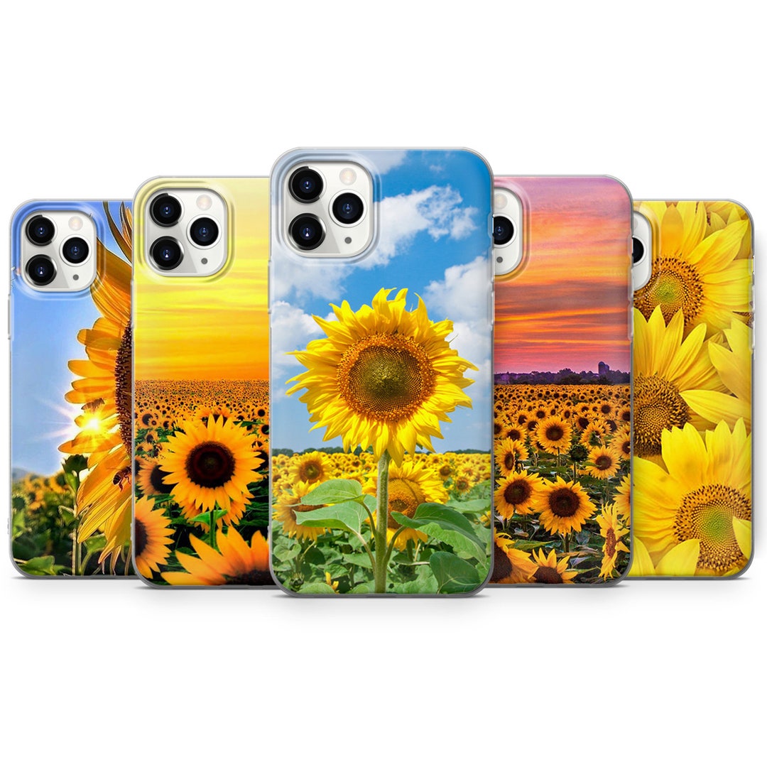 Sunflower Yellow Flower Phone Case Cover for iPhone 15 Pro Max 7,8 ...