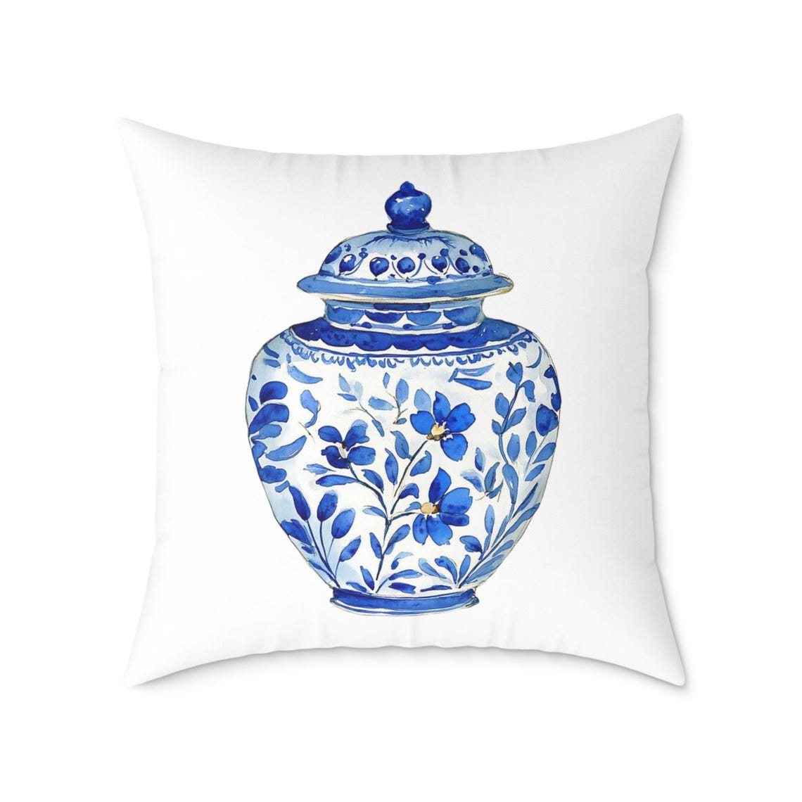 Blue and White Chinoiserie Throw Pillow, Blue and White Throw Pillow ...