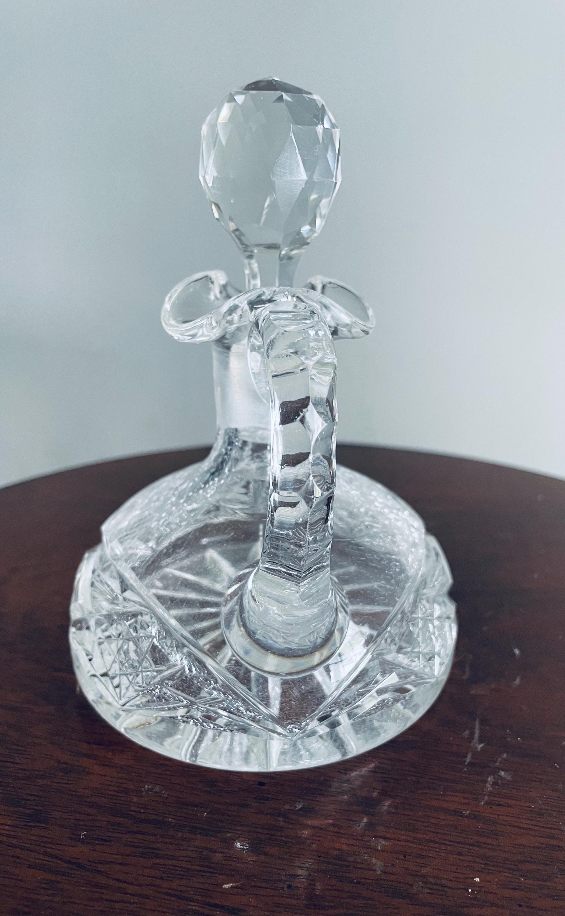 American Brilliant Period Cut Glass Cruet, Vintage Cut Glass Cruet ...